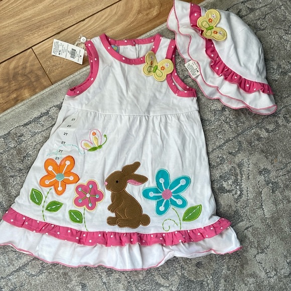 Cre8Ions | Dresses | Cre8ions Nwt 2t Easter Dress And Hat | Poshmark